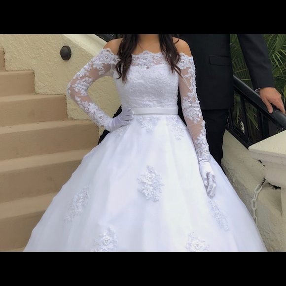 Dresses | Pure White Lace Wedding Dress | Poshmark